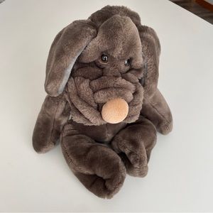 GANZ | Toys | Vintage Ganz Wrinkles Brown Dog Puppet Plush Stuffed ...